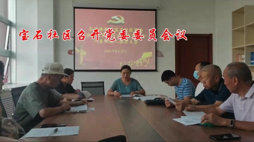 东风路街道宝石社区:党委委员重点工作安排会议