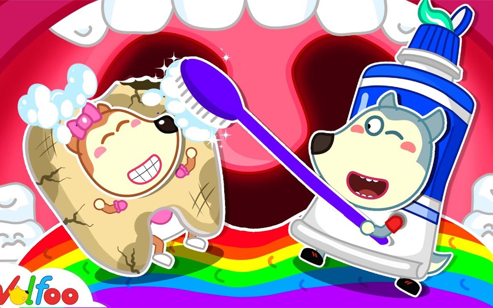 搞笑沃尔夫:露西爱吃糖果不刷牙,结果牙牙坏掉了!