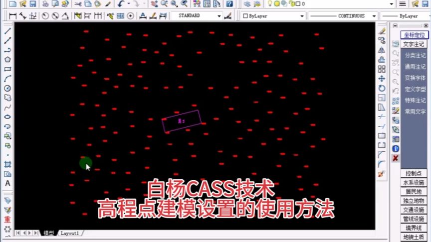 白杨CASS技术-高程点建模设置