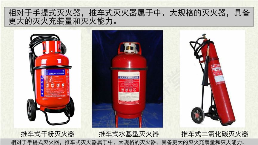 推车式灭火器的分类及应用