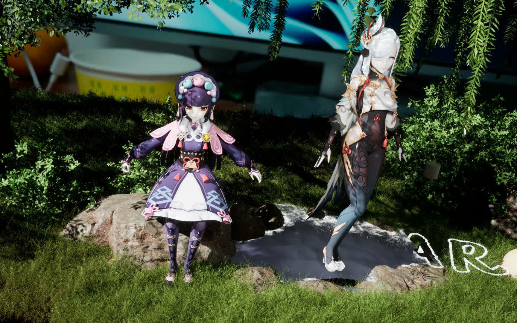 既然活动发了模型,就放到桌上吧 AR