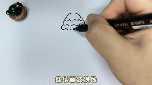 怎样画冰淇淋?冰淇淋简笔画的画法,简单易学