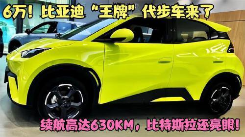 6万级纯电黑马!比亚迪新王牌续航630KM 叫板特斯拉