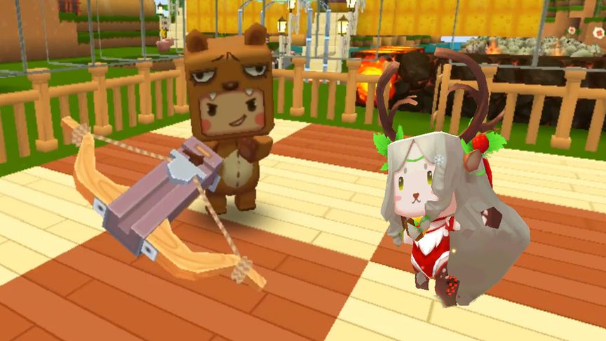 迷你世界 对撸不过 犯规用武器伤人