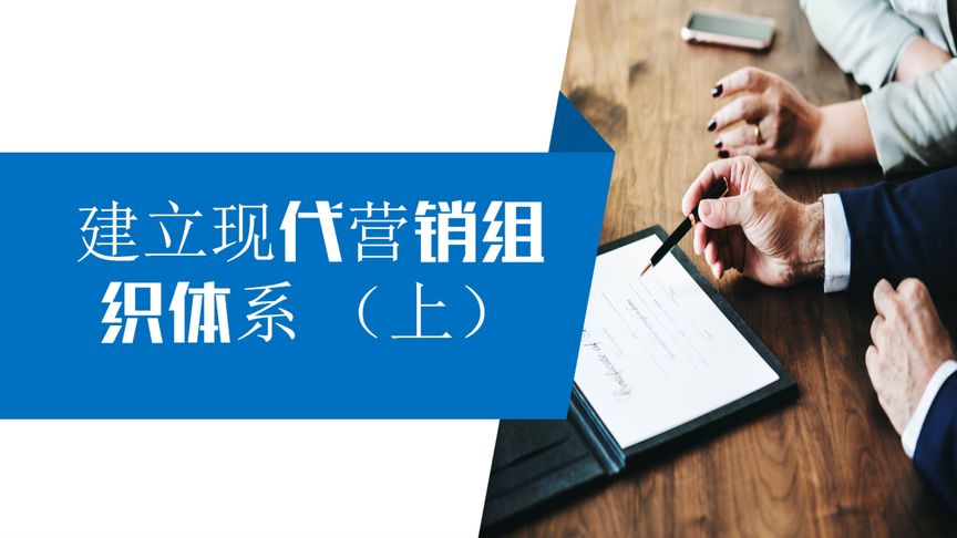 建立现代营销组织体系 (上)