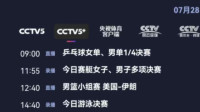 央视直播乒乓球1/4赛,马龙樊振东孙颖莎伊藤领衔焦点之战,附赛程