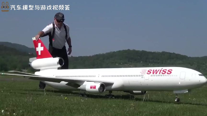 RC遥控麦道MD-11客机试飞,这种模型玩的是财力和脑力