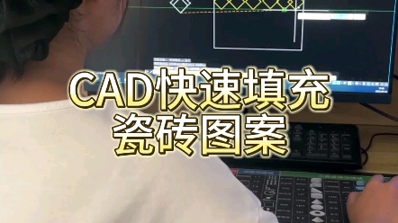 CAD快速填充瓷砖图案