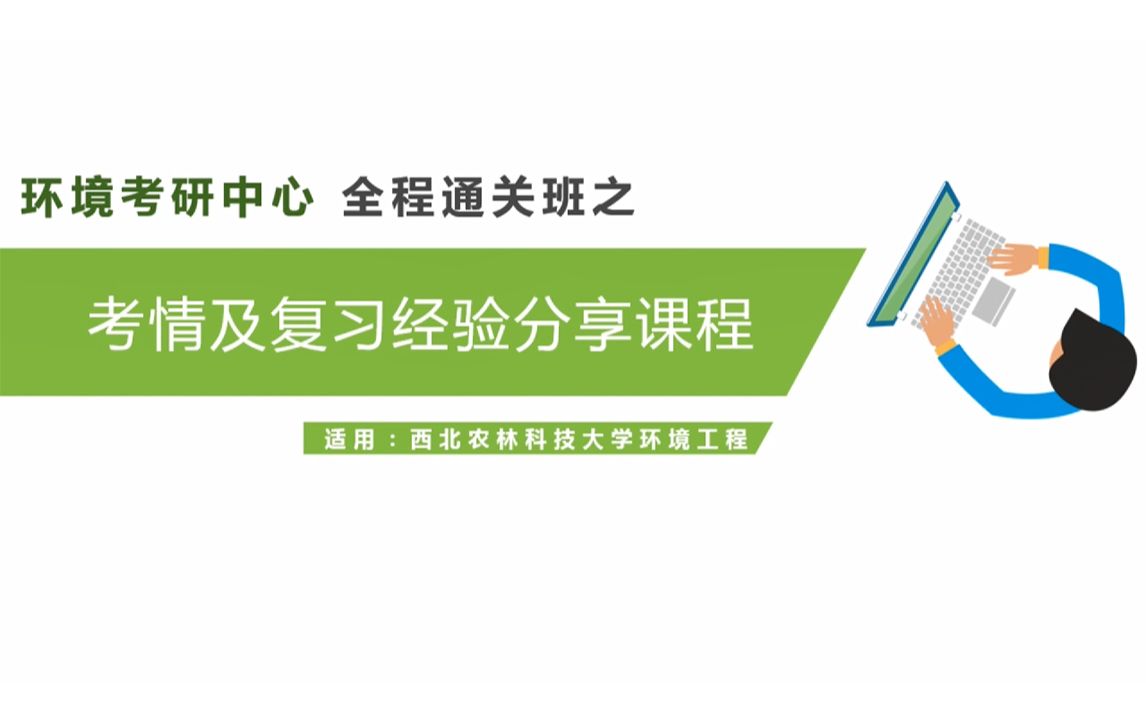西北农林科技大学环境工程考情及复习经验课试听(环境考研中心全程班)
