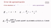 error de aproximación 逼近 绝对误差 相对误差