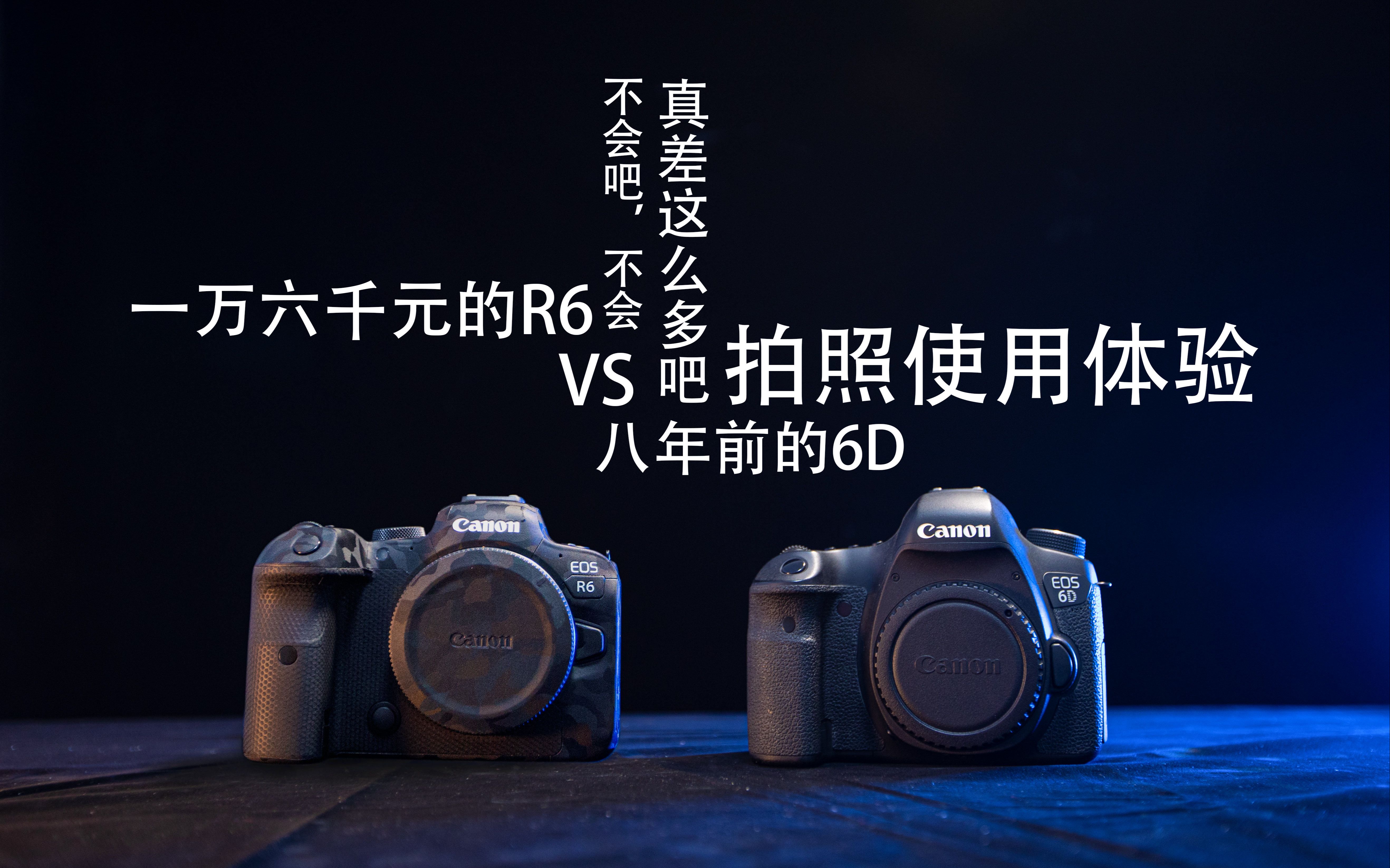 ...R6对比八年前的EOS 6D拍照的性能差距有多大? [佳能EOS R6使用...