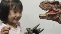 恐龙手偶手套软胶三角霸王龙儿童仿真动物模型鲨鱼鲨臂头男孩玩具