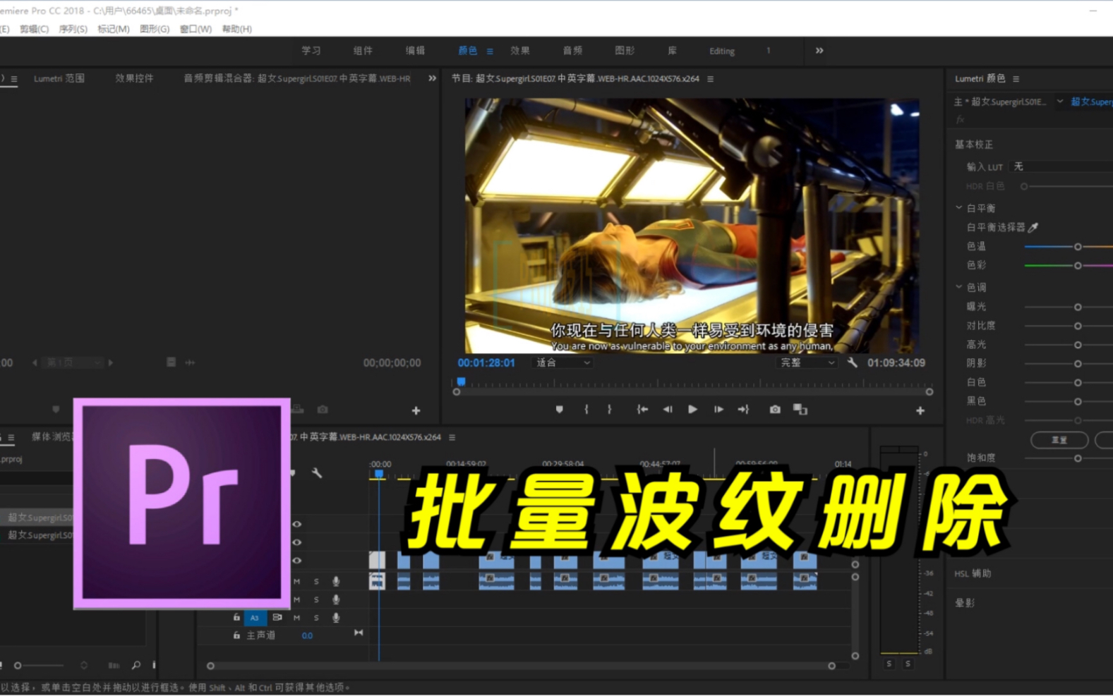 【PR教程】第十二期 PR批量波纹删除