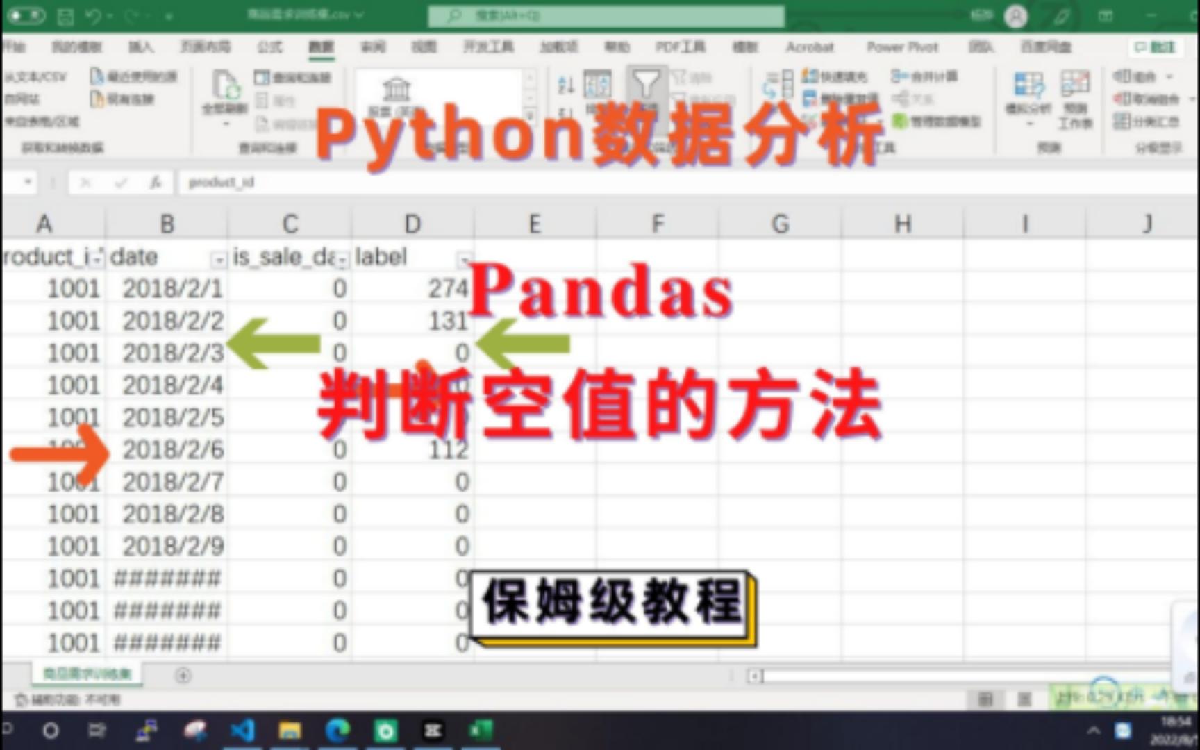 Python中Pandas判断空值的方法