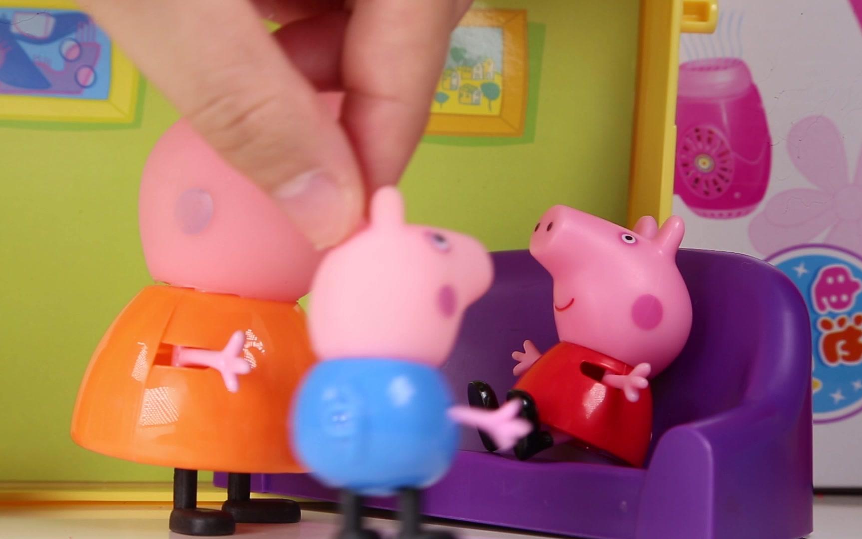 小猪佩奇:小猪佩奇玩具全集之佩奇的烦恼 小猪佩奇动画玩具全集