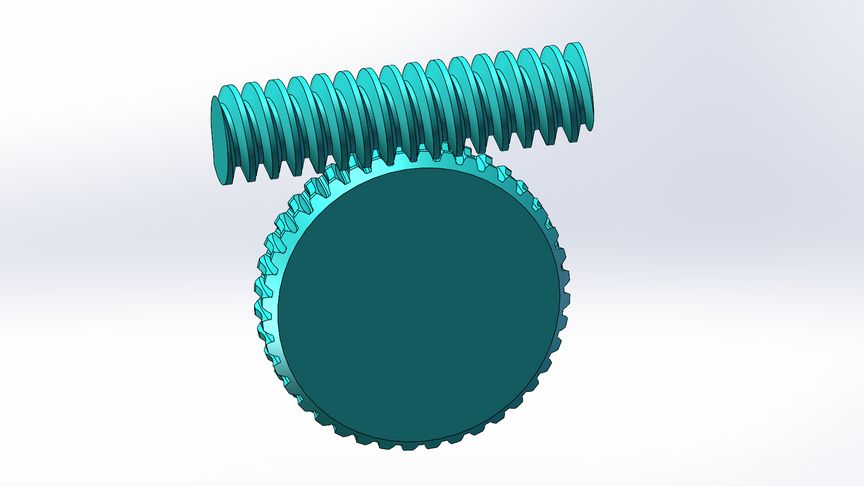 Solidworks--较难找到的蜗轮蜗杆装配不干涉动画