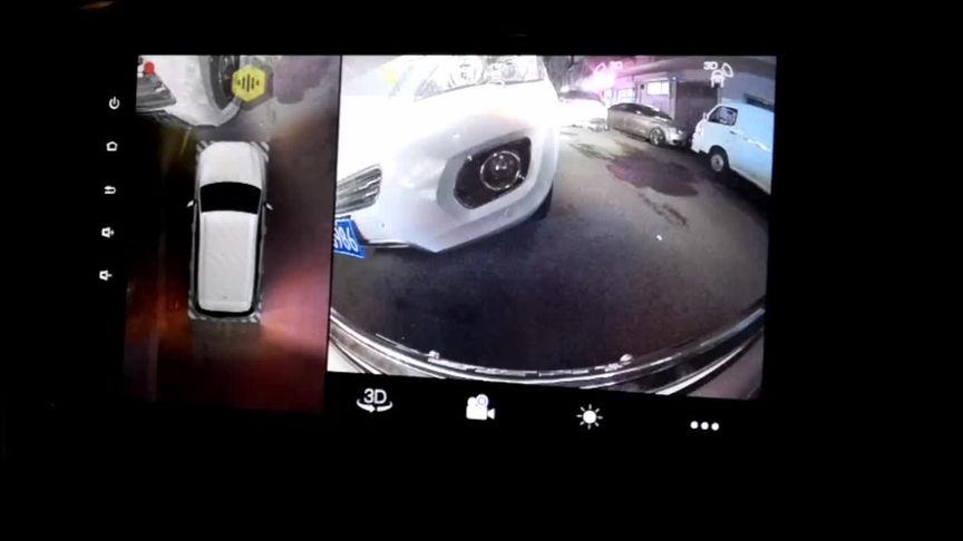 现代IX35。360导航一体机