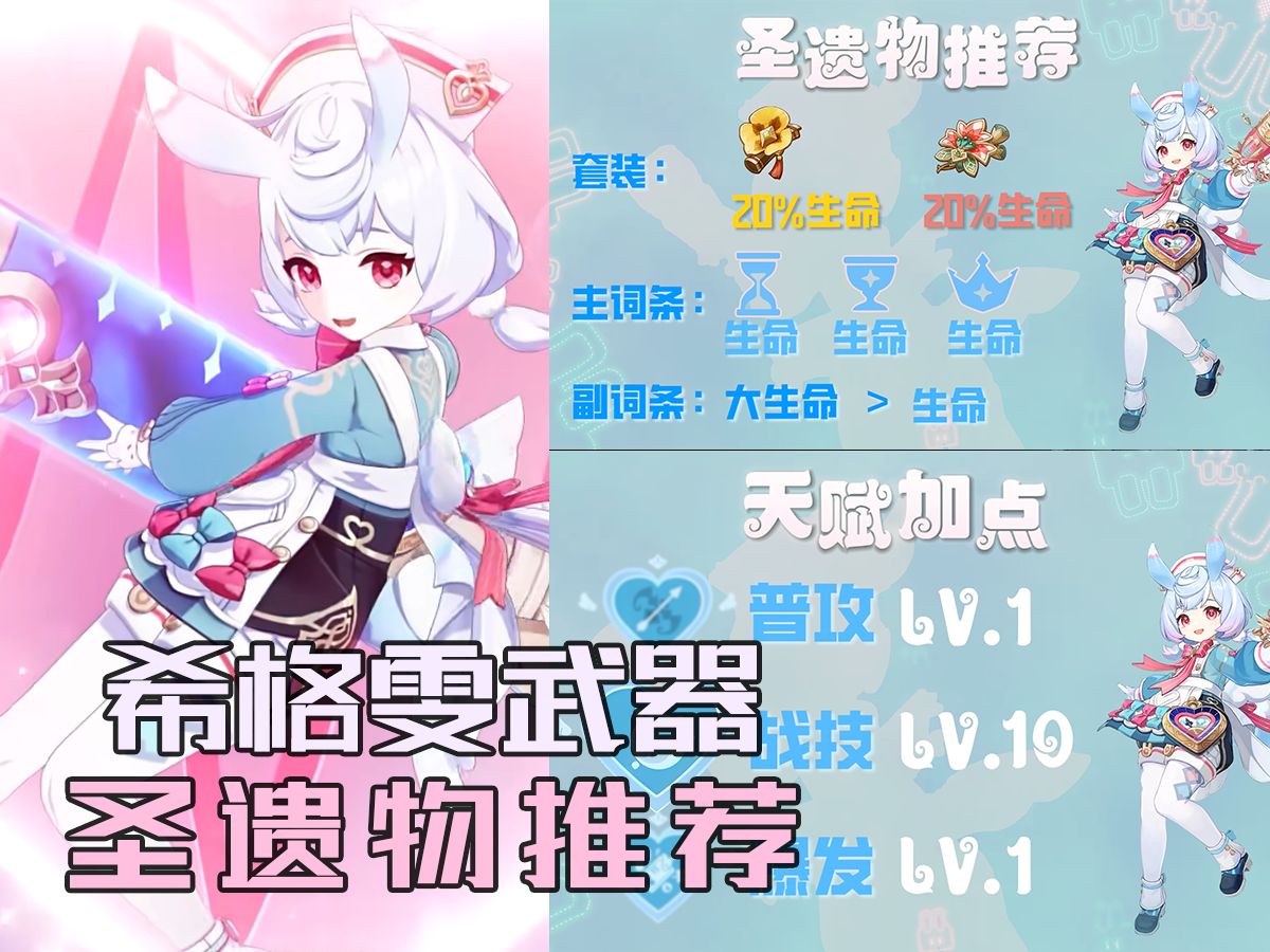 原神:平民希格雯——武器/圣遗物/组队推荐_游戏热门视频