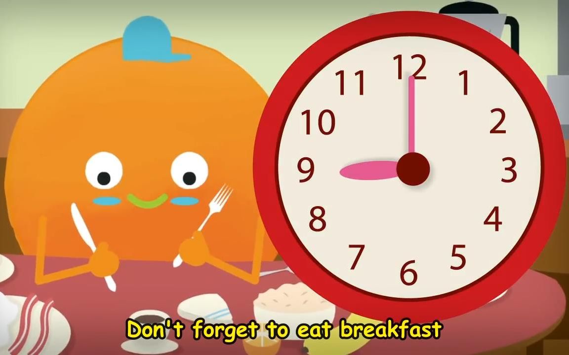 英语儿歌 告诉时间歌 What's the Time