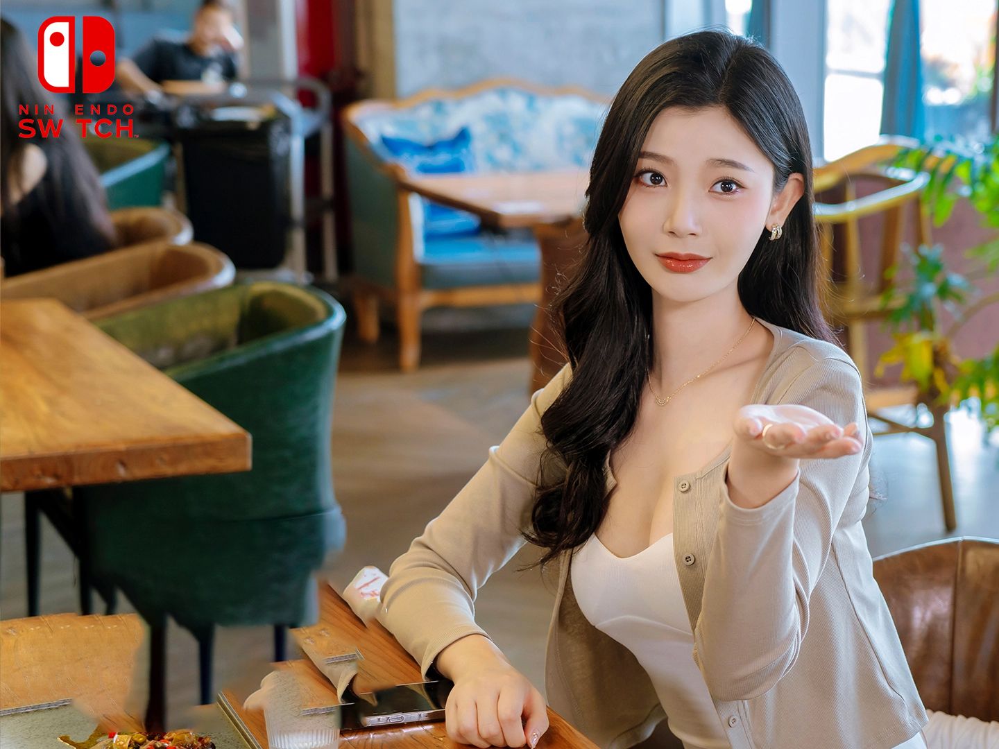 Switch好评《完蛋!我被美女包围了!》试玩,真人影像模拟类游戏_单机...