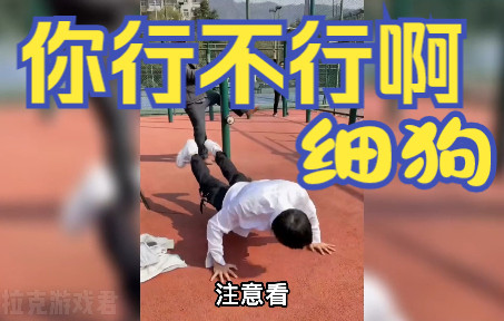 你行不行啊细狗?
