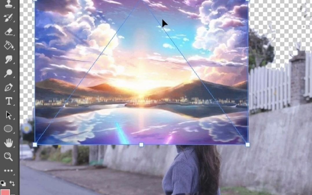 【ps小技巧】教你制作动漫流星天空