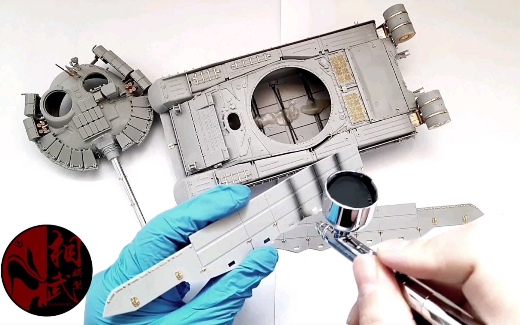 ...集】模型制作【T80BVM改进型主战坦克】【飞行坦克】【坦克世界】