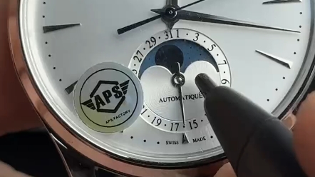 广州天花板APS积家月相快拆表带925一体机芯细节评测