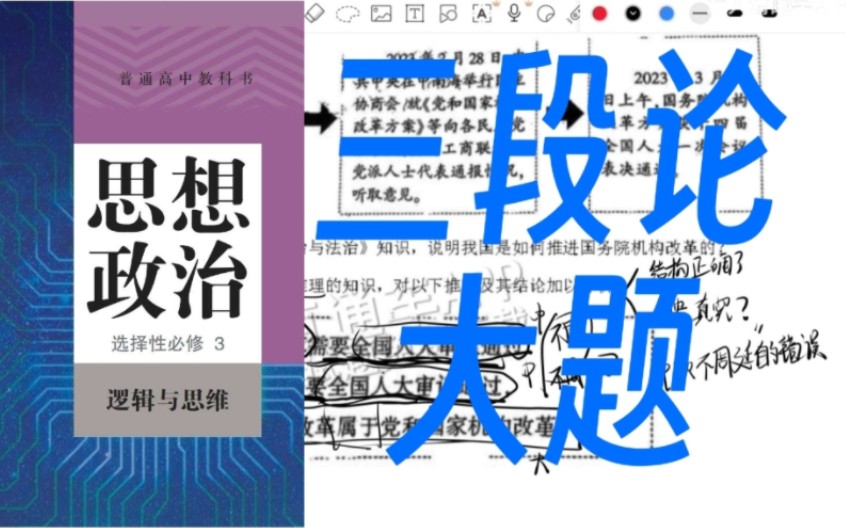 【逻辑思维】三段论大题狂刷!高中政治题目带刷