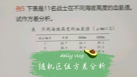 随机区组方差分析,供自己保存学习
