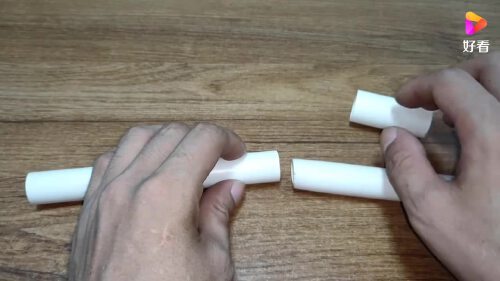 2根PVC线管,没有接头怎么接一起?师傅这招绝了,真是大开眼界