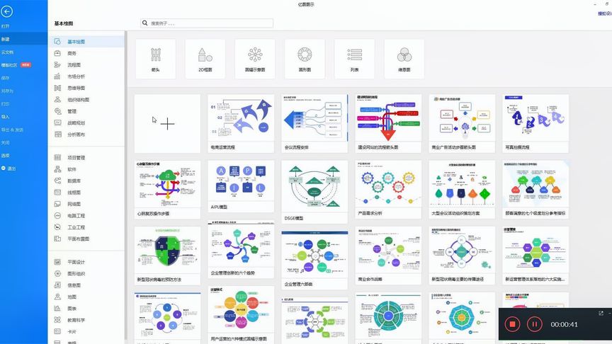 亿图图示-显示隐藏流程图子流程