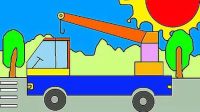 简笔画吊车的画法