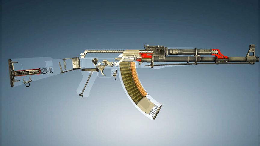 枪中之王AK47构造竟如此简单?带你拆解它的工作原理