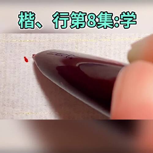 硬笔楷书、行楷同练第8集学