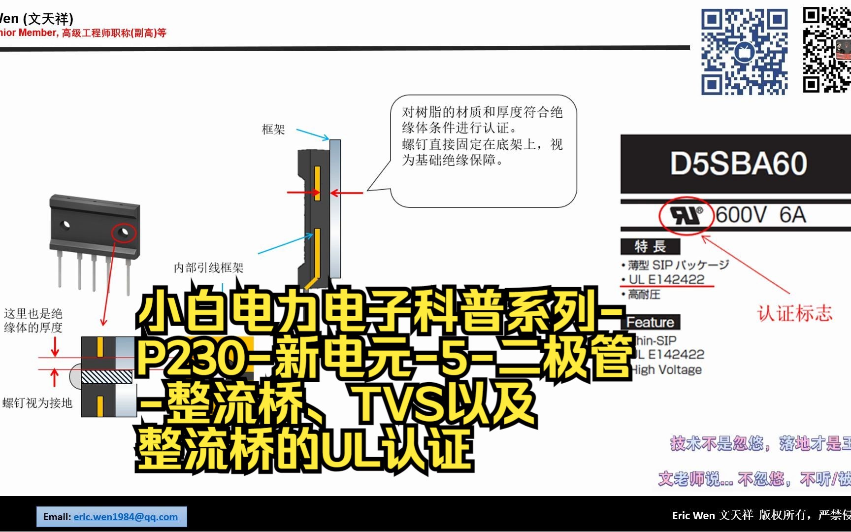 小白电力电子科普系列-P230-新电元-5-二极管-整流桥、TVS以及整流...