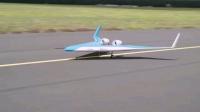 荷兰Flying-V双机身未来客机遥控模型测试