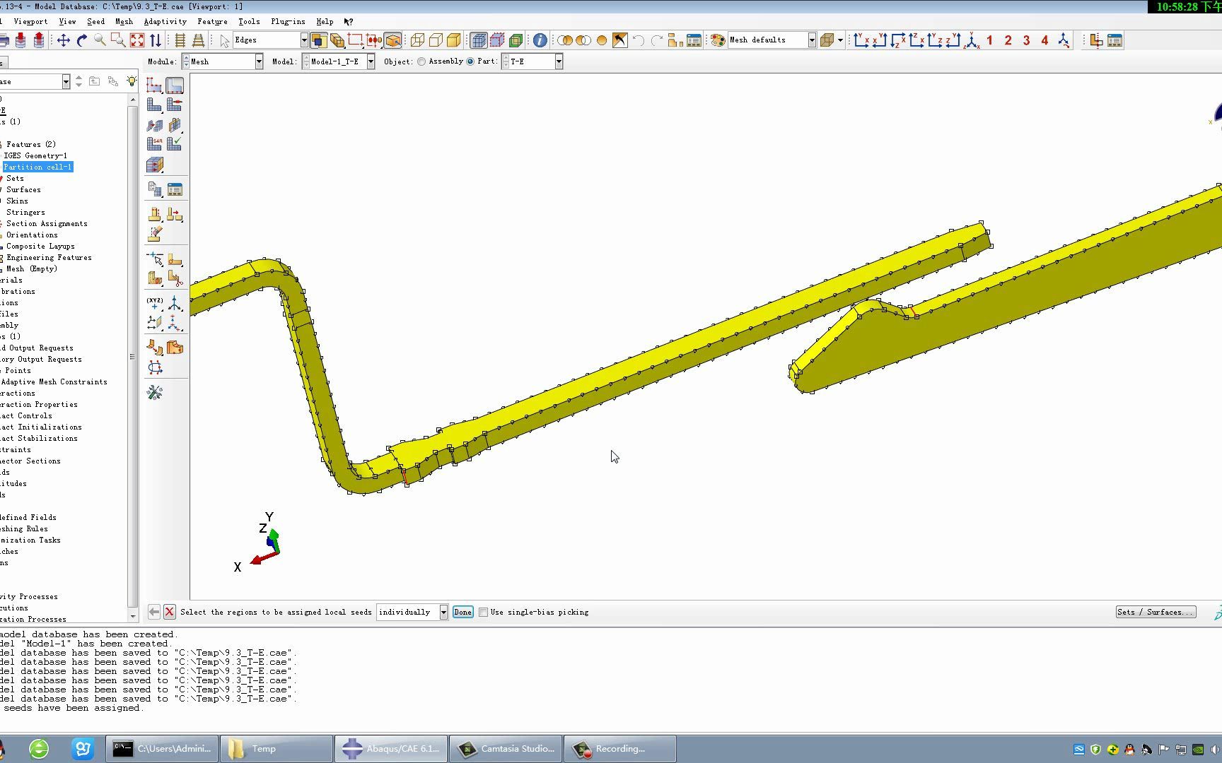 《ABAQUS工程实例详解》_9.3_热电直接耦合稳态分析实例