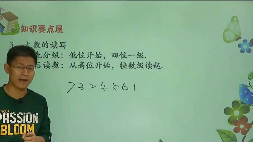 小学四年级数学人教版,大数的认识,大数的读写知识点