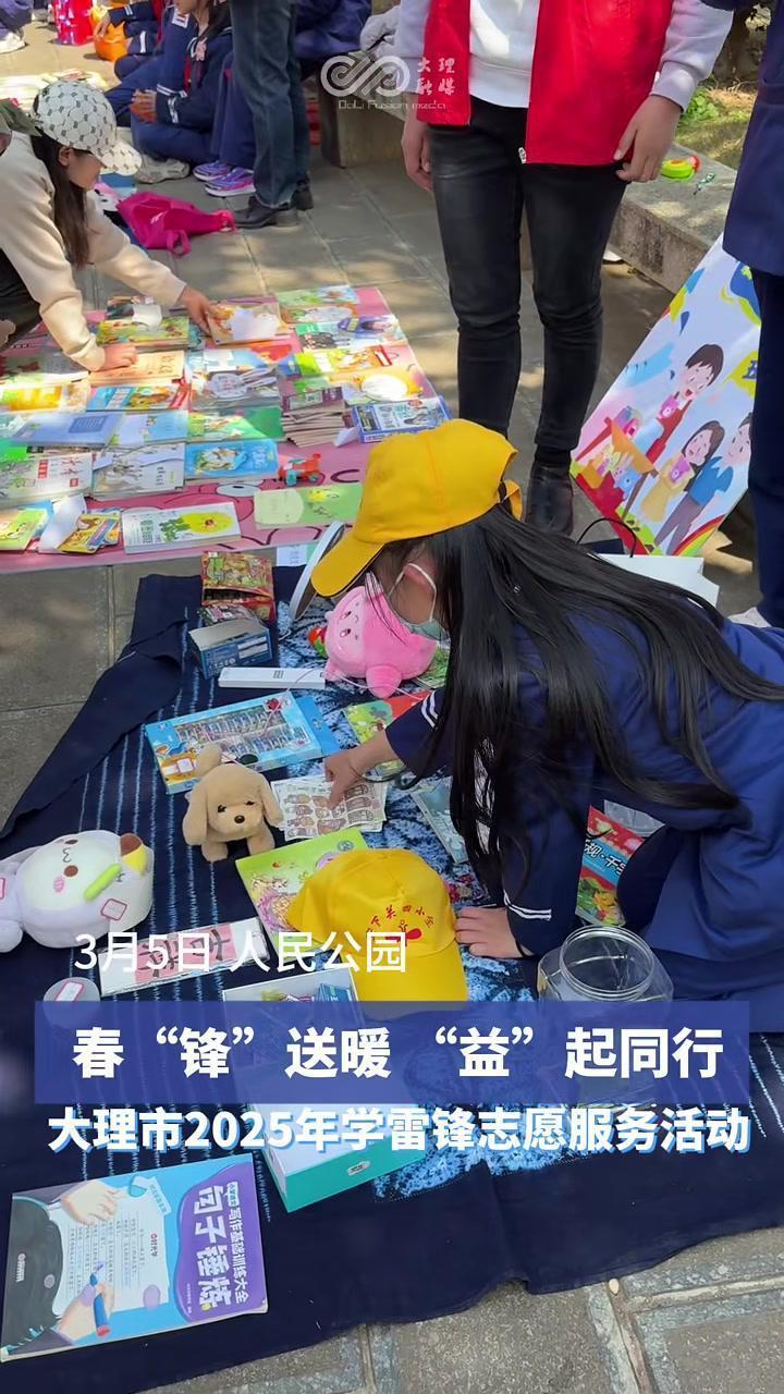 学雷锋,大理市志愿者在行动!义卖、义诊、义剪、科普宣传...雷锋精神...