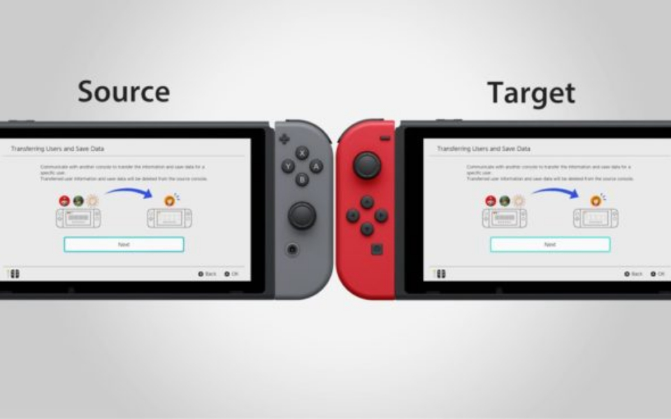 任天堂switch存档转移功能演示视频
