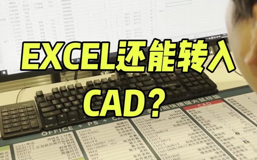 excel还能转入cad?