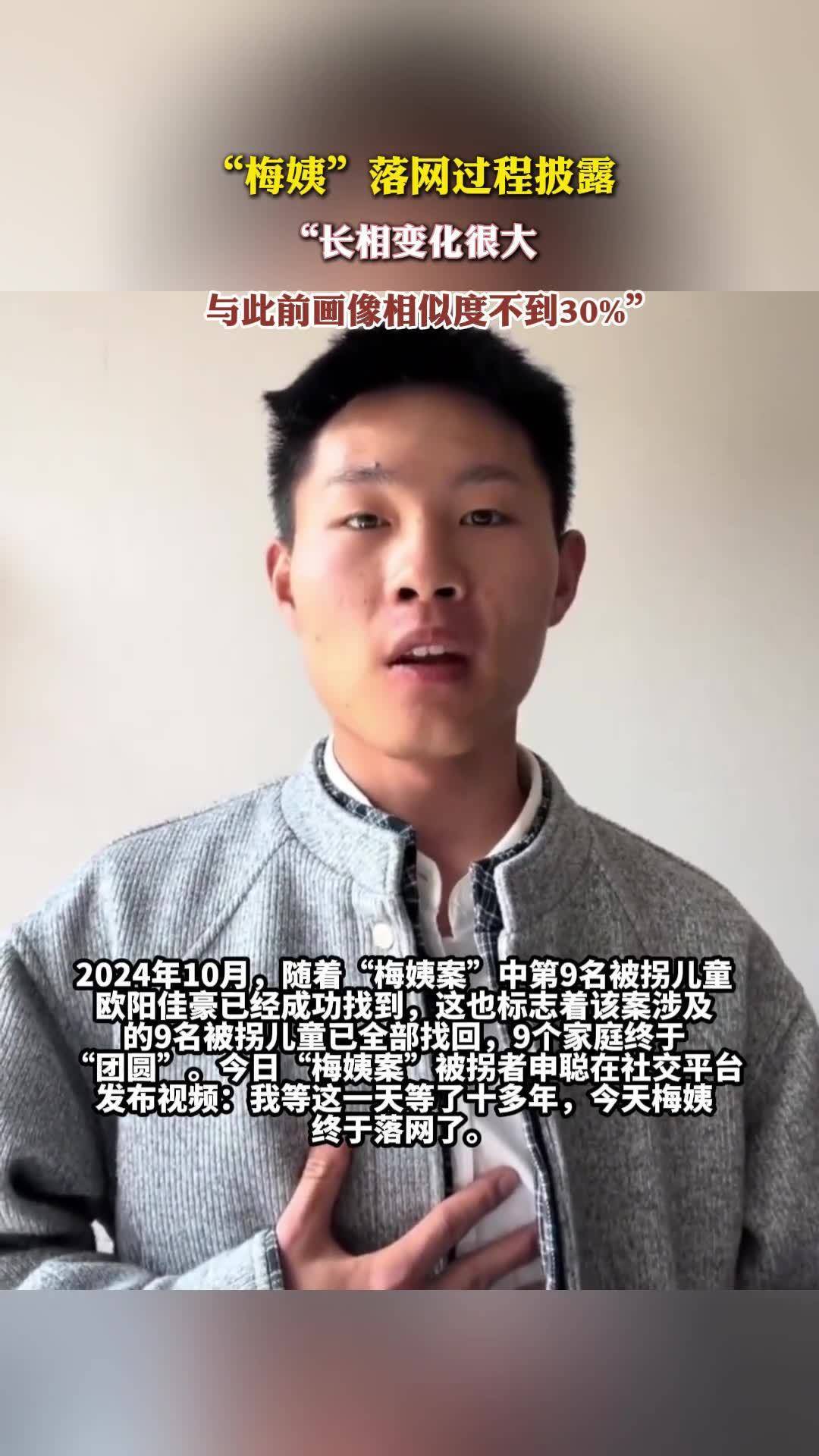 "梅姨"落网过程披露,"与此前画像相似度不到30%" 