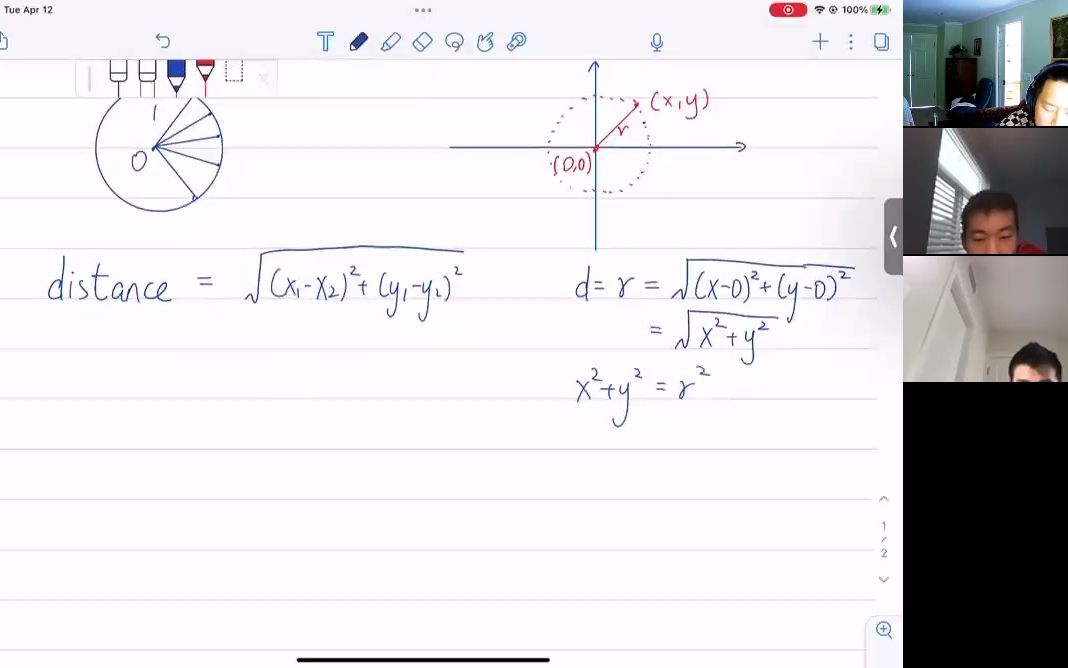 4.12 Circles, composite and inverse functions 圆,复合函数,反函数