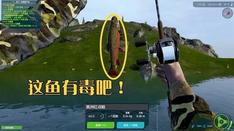 钓鱼模拟器:这是什么鱼,满身红点不会是有毒吧!