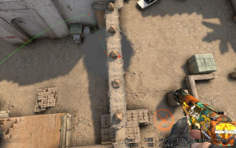 【csgo交作业】顶级烟雾教学!dust2 a小封完美b门烟,中出b出双用途