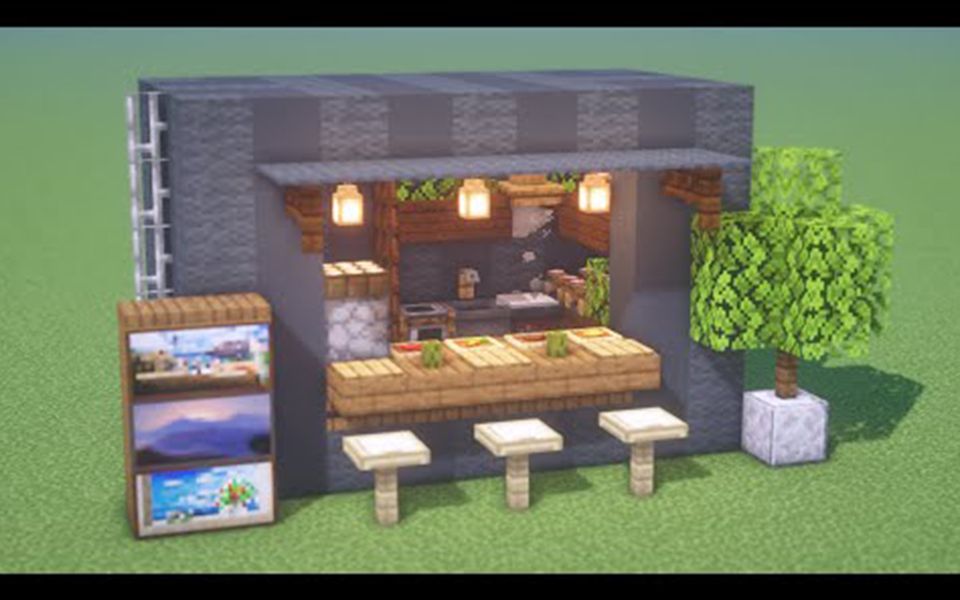 【マインクラフト】Minecraft我的世界 日式路边小店建造教程