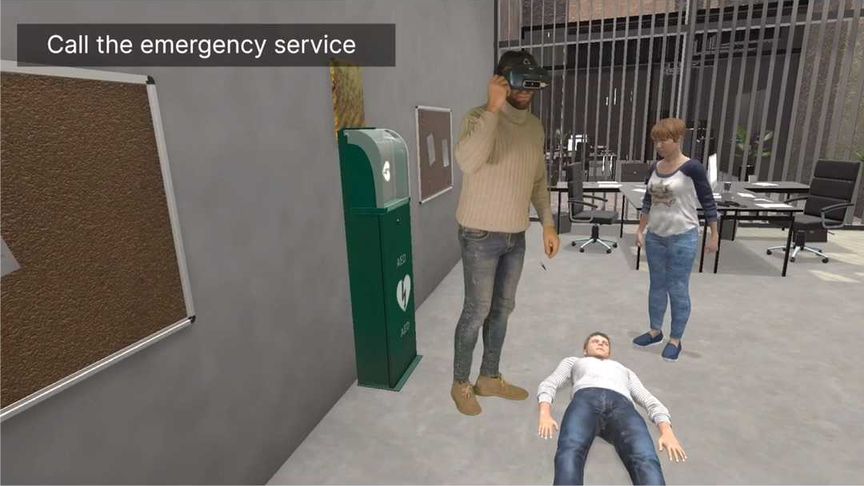 VR+医疗:虚拟现实模拟心肺复苏,超级实用技能!