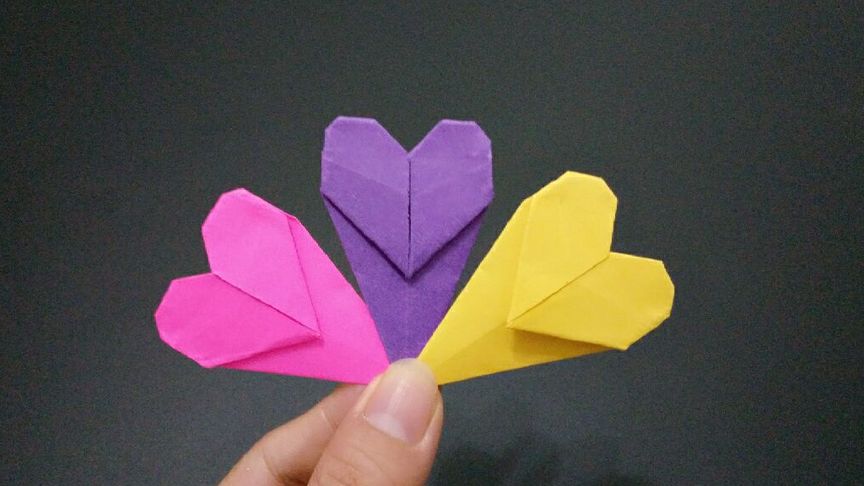 没事随手折个爱心书签,简单漂亮又省钱,手工DIY折纸大全