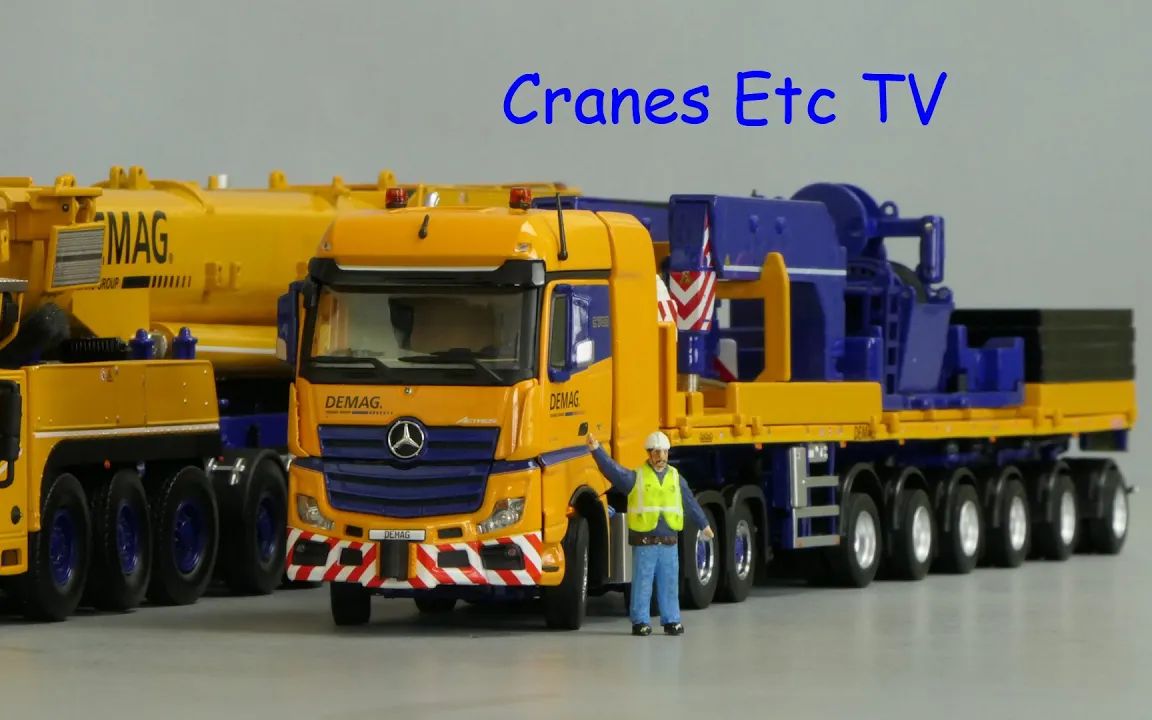 【IMC模型收藏】Demag涂装 梅赛德斯·奔驰 Actros SLT 连挂压载...